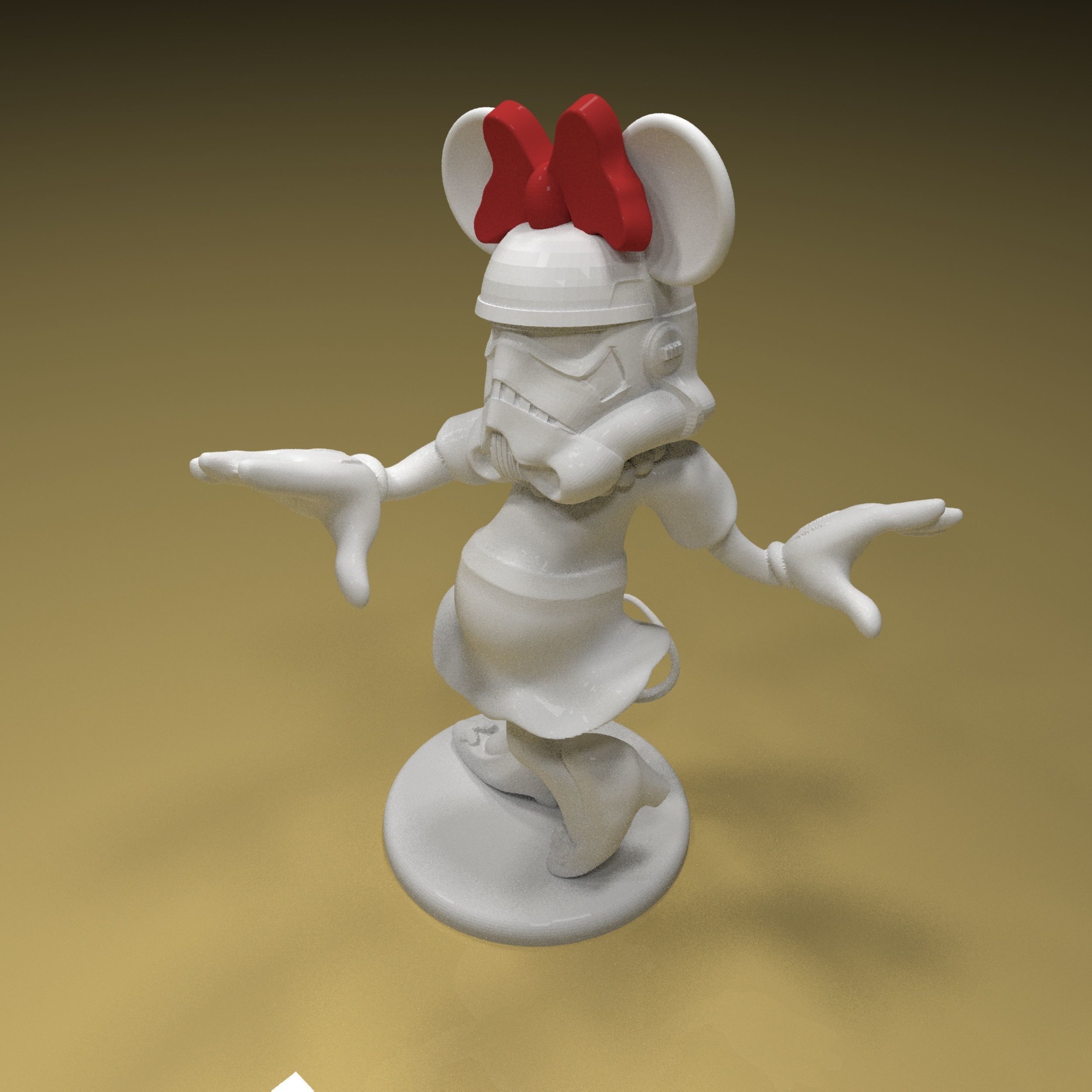 Imperial Mini Mouse trooper 3d Model stl file ready to print 3D model ...