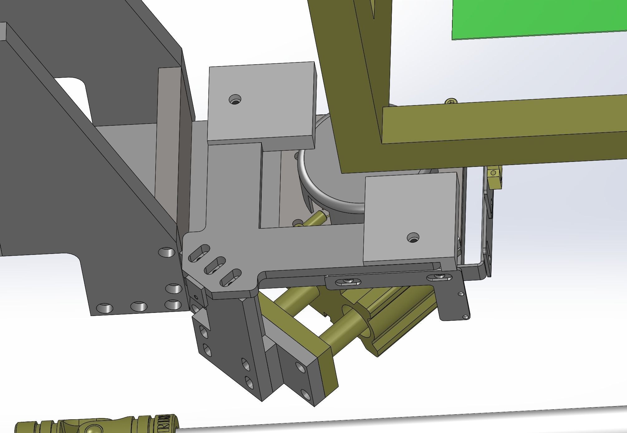 Positioning mechanism of heavy-duty platform 3D model | CGTrader