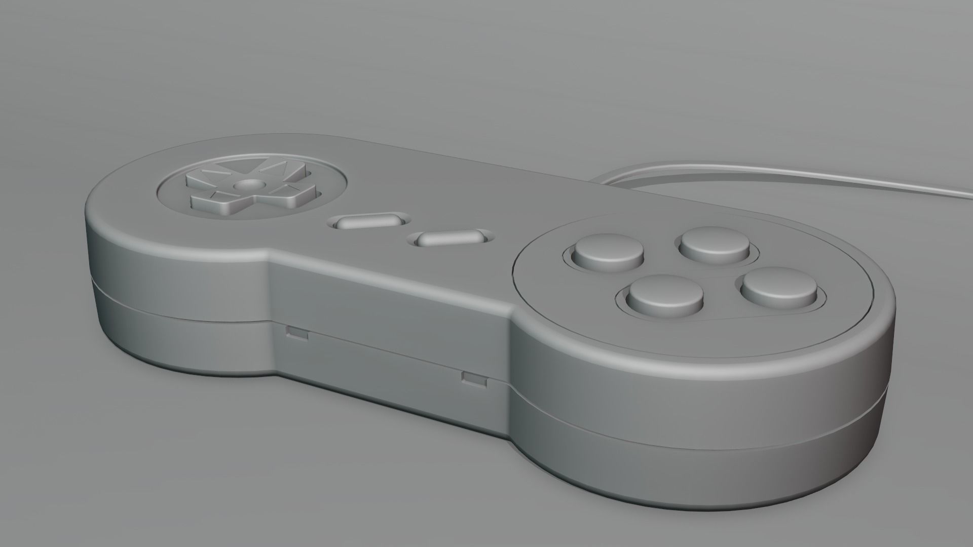 Nintendo SNES Controller free 3D model | CGTrader