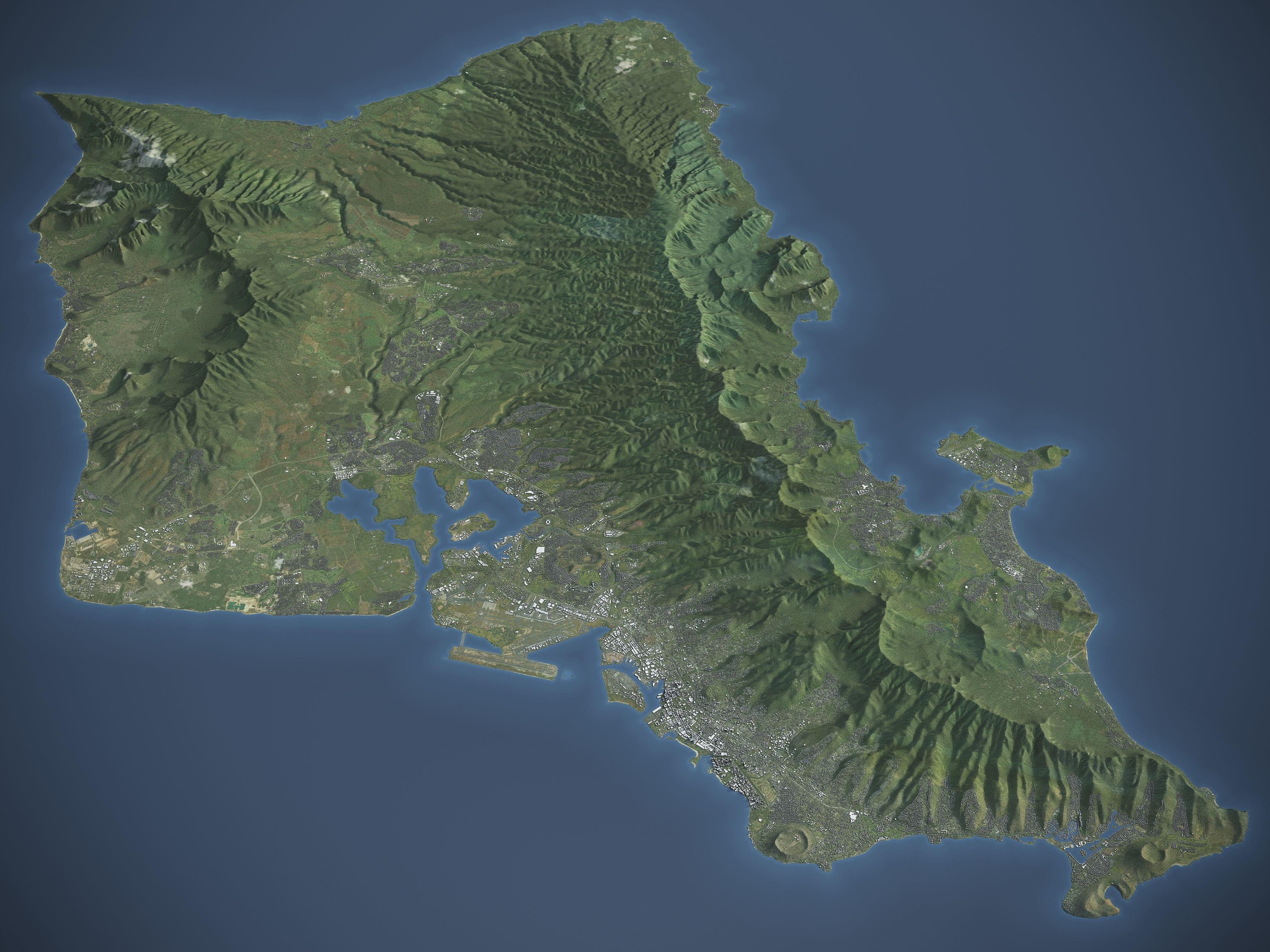 3D model Oahu Island VR / AR / low-poly | CGTrader