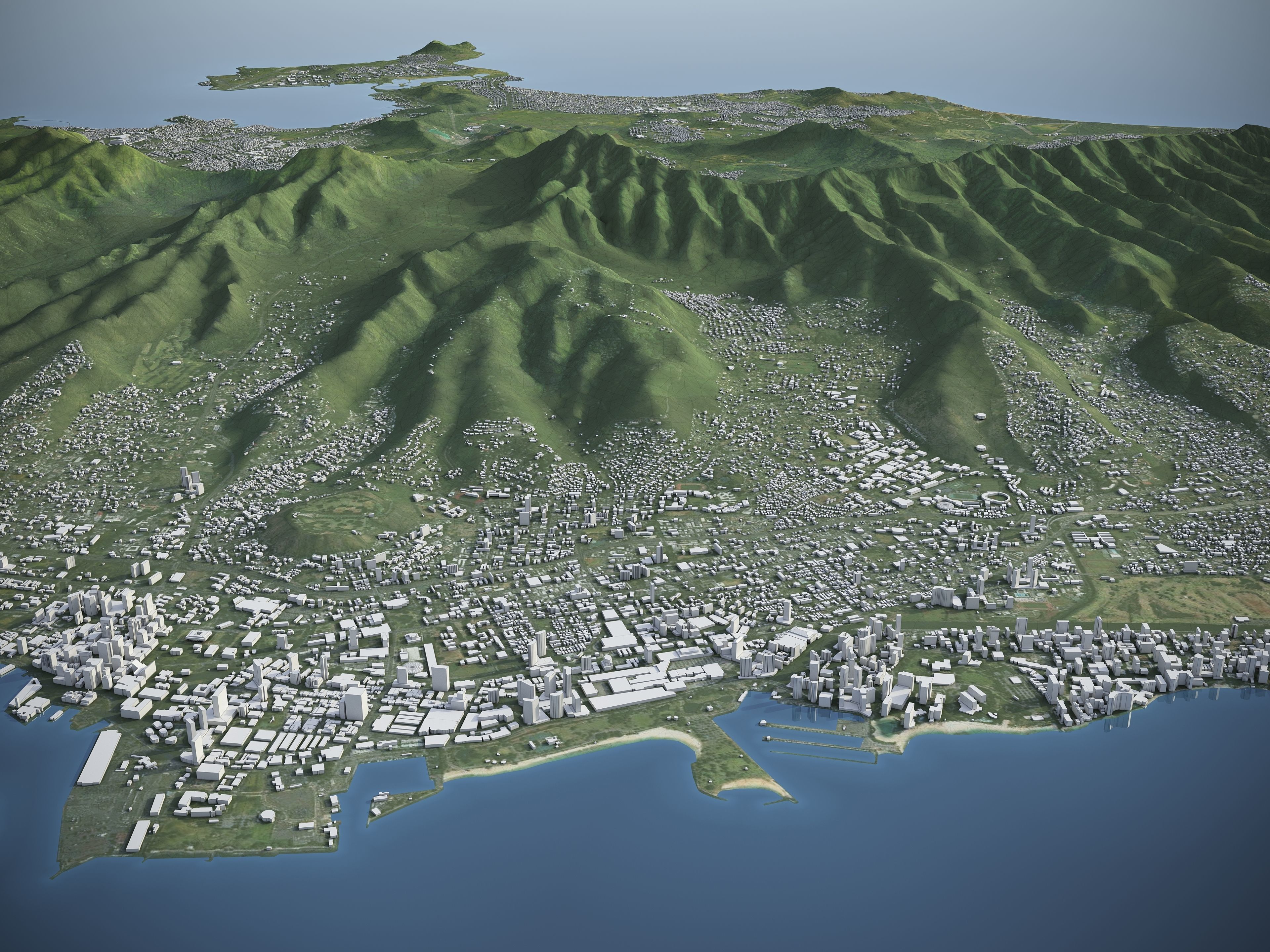 3D model Oahu Island VR / AR / low-poly | CGTrader