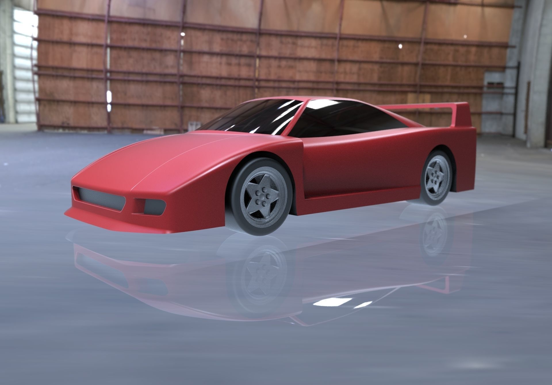 Ferrari F40 Day 4 fillet for complete the series of tutorial 3D model ...