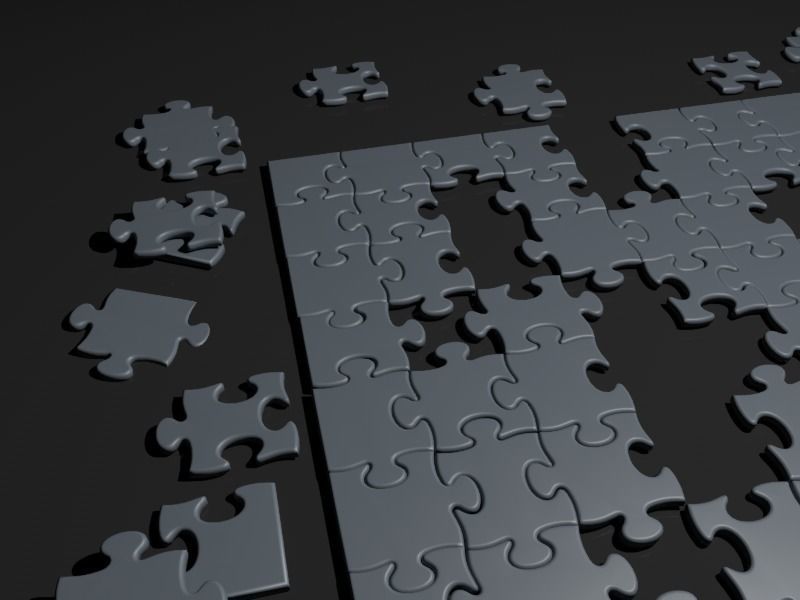 Puzzle animated 3D model | CGTrader