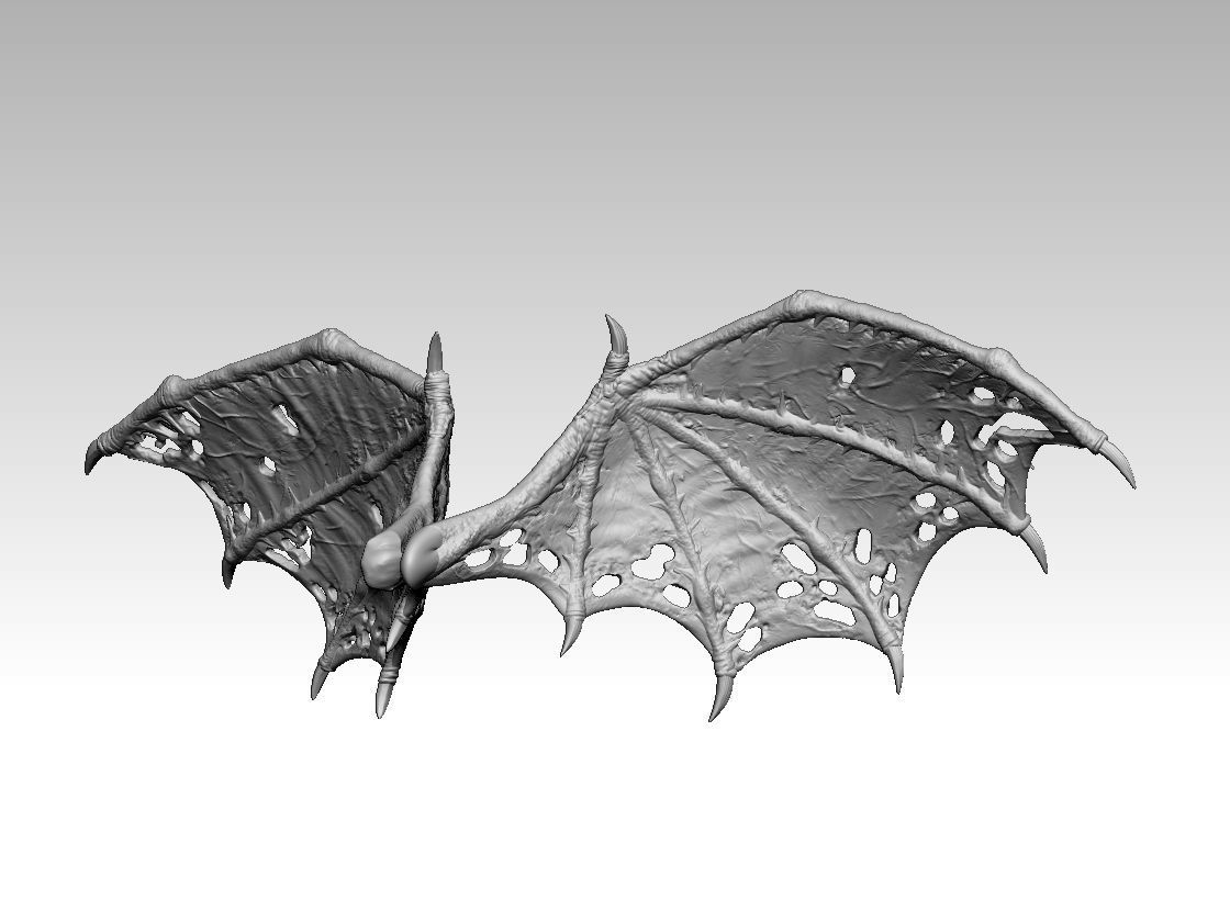demon wing 3D model 3D printable | CGTrader