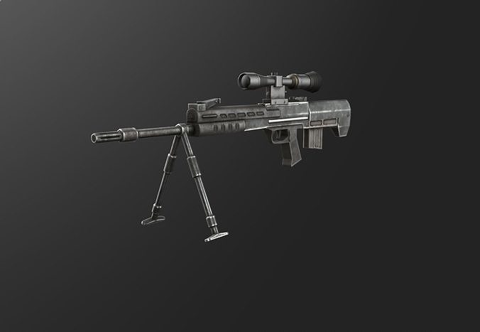 3D model QBU 88 Sniper Rifle VR / AR / low-poly | CGTrader