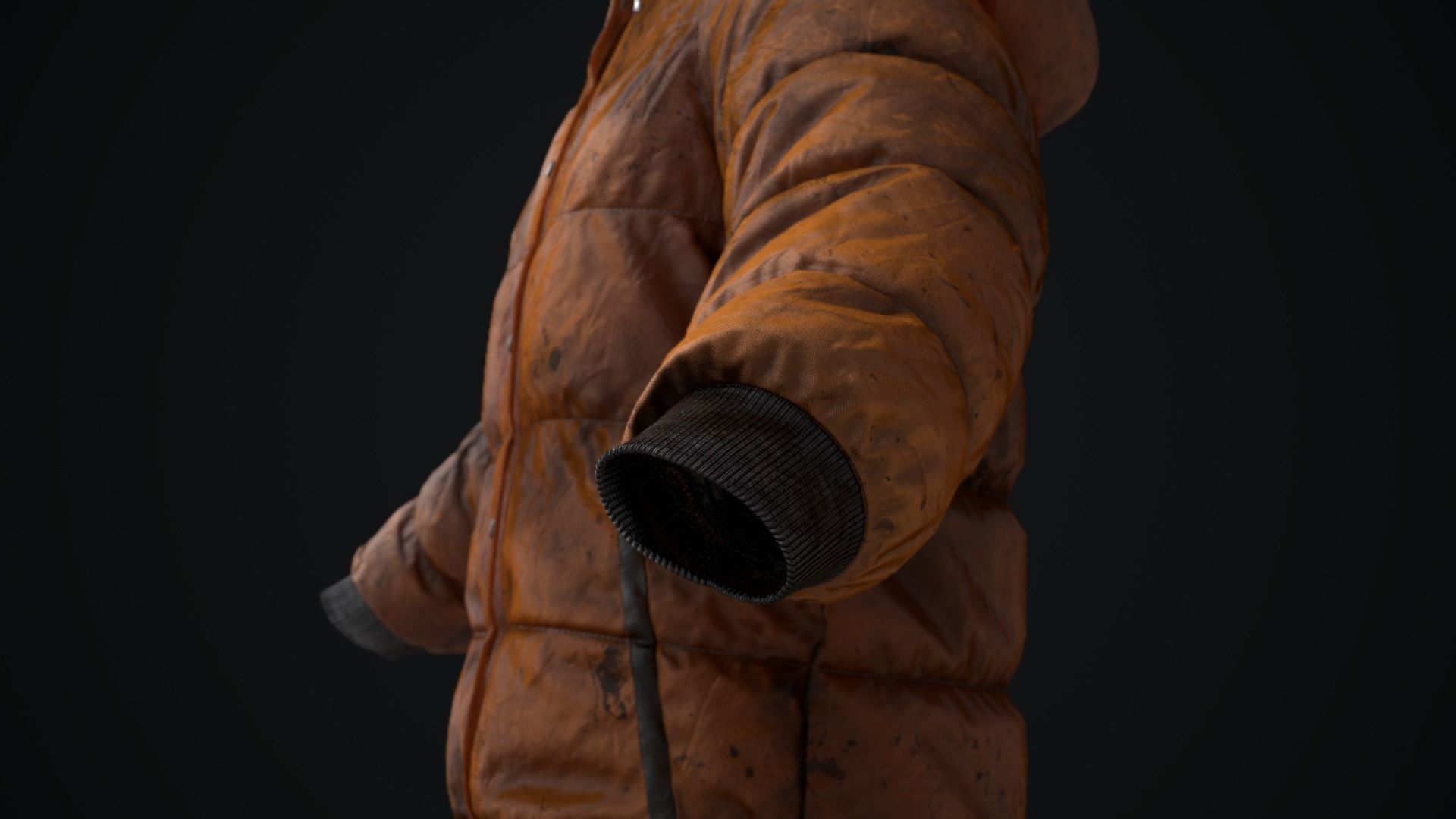 3D model Dirty winter jacket VR / AR / low-poly | CGTrader