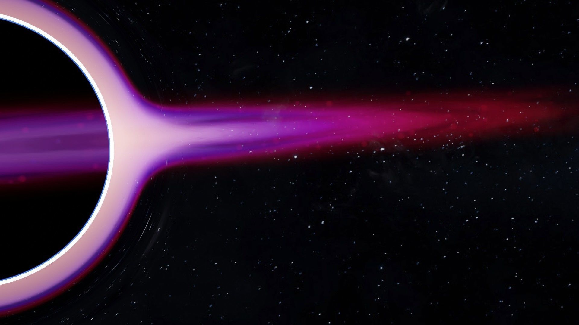 3D model Beautiful animated realistic blackhole VR / AR / low-poly ...