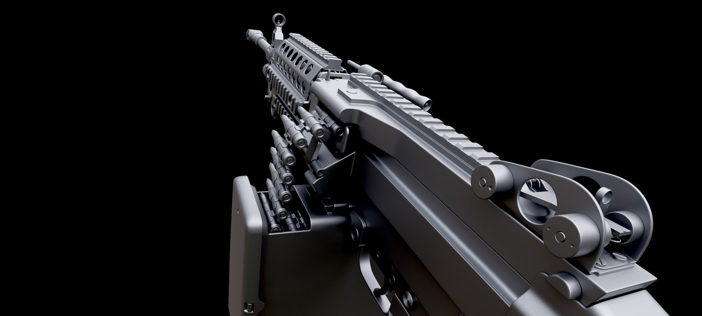 m249 custom 3D model | CGTrader