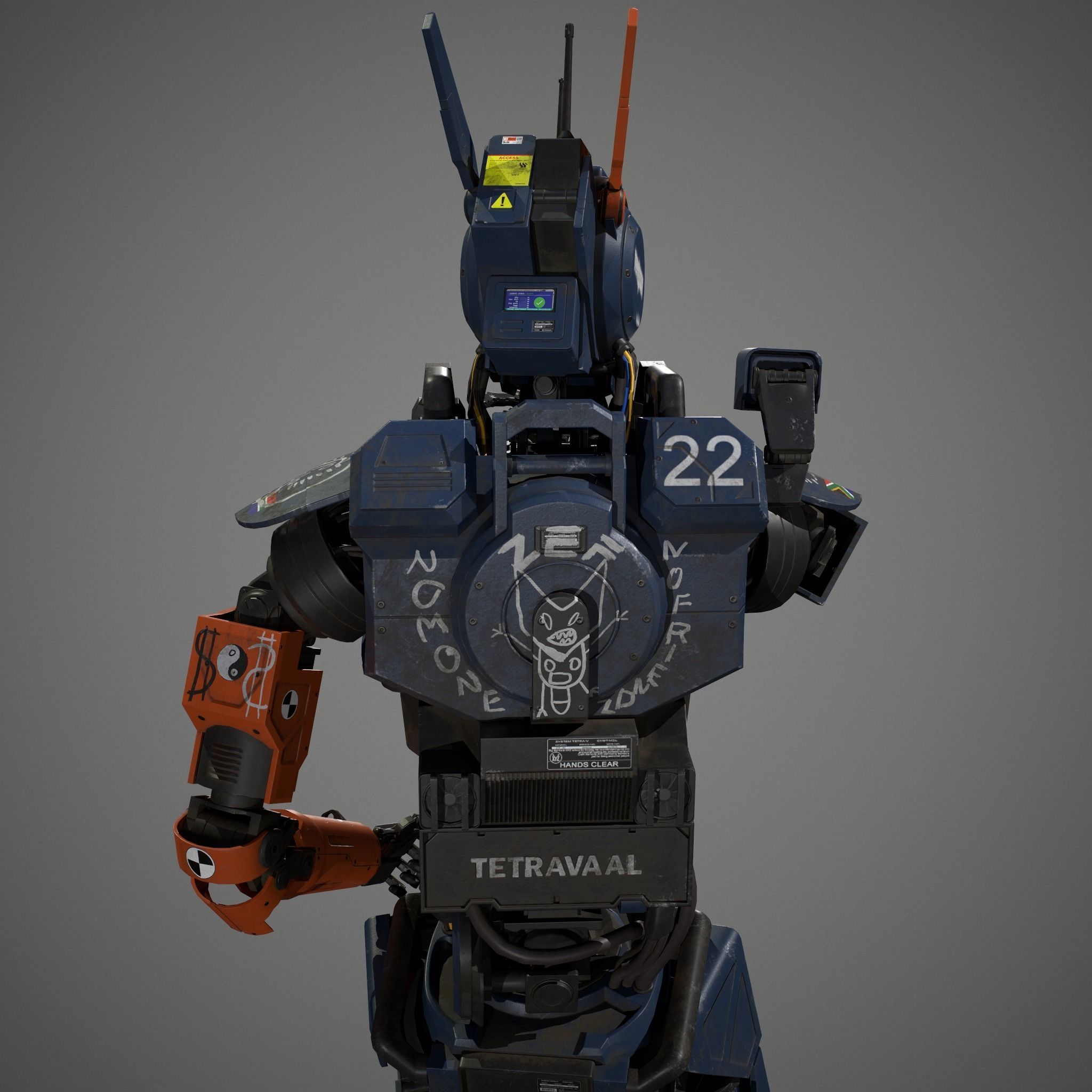 3D model Robot Chappie VR / AR / low-poly | CGTrader