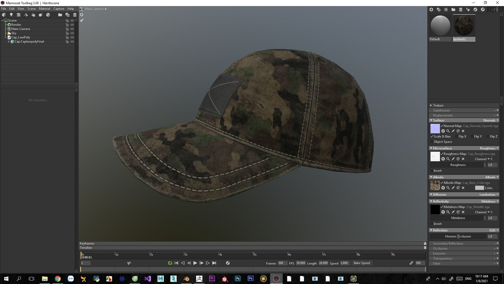 3D model Hat Modeling for game VR / AR / low-poly | CGTrader