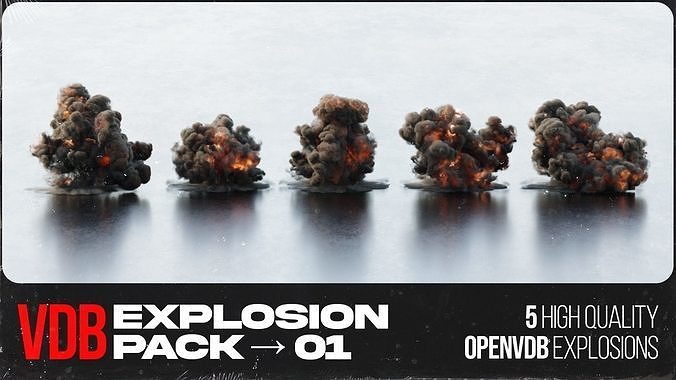 VDB EXPLOSION PACK 1 3D model animated | CGTrader