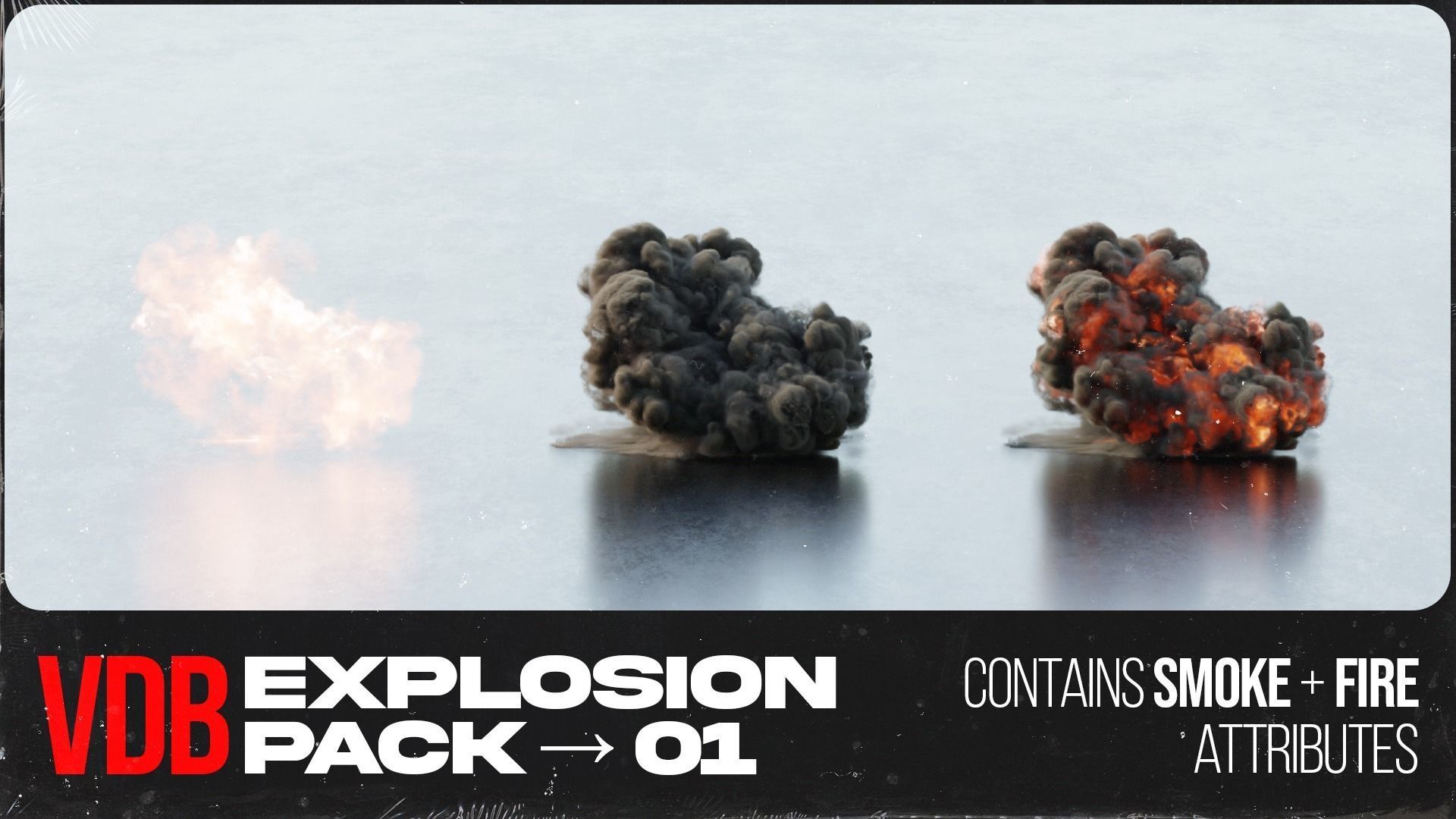 VDB EXPLOSION PACK 1 3D model animated | CGTrader