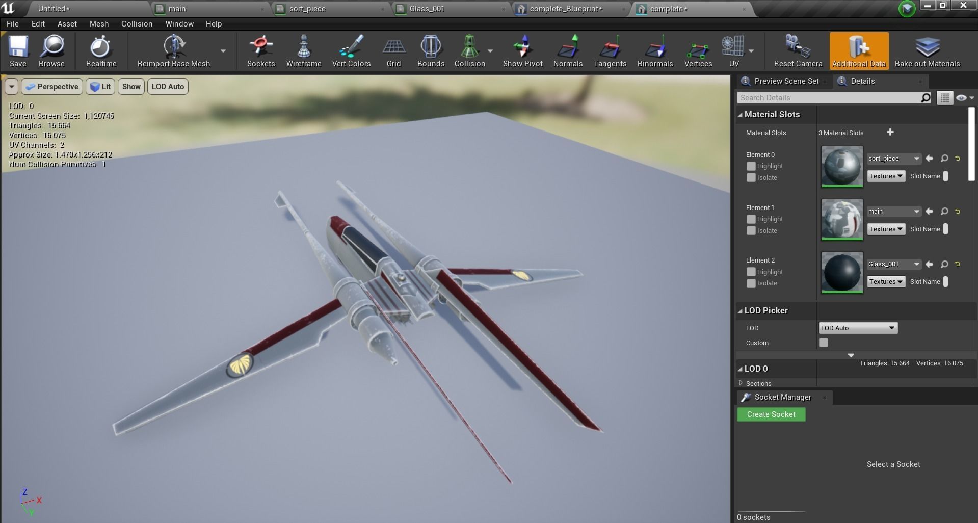 3D model Jedi Vector Star Fighter- Star wars Highrepublic VR / AR / low ...