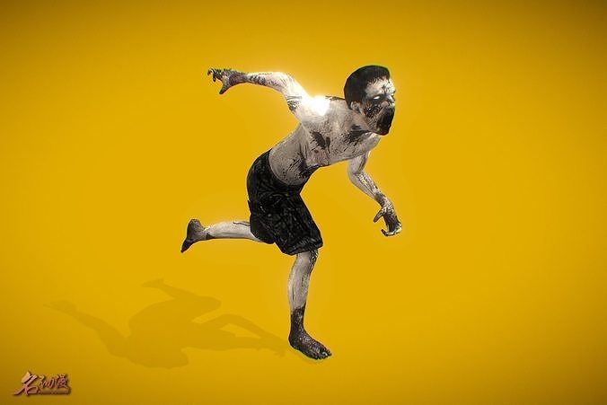 3D model Zombies Runner VR / AR / low-poly | CGTrader
