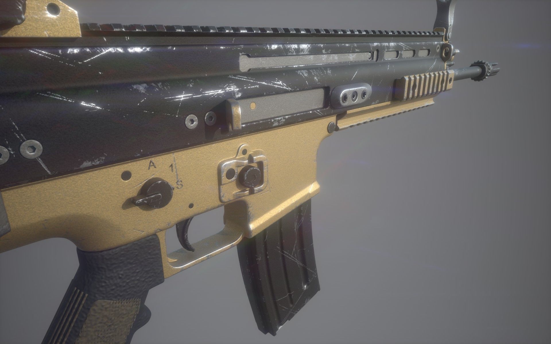 Highpoly SCARL 3D model | CGTrader