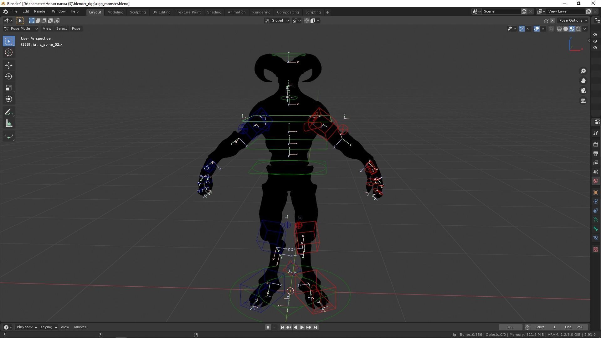 3D model Monster Executioner VR / AR / low-poly rigged animated | CGTrader