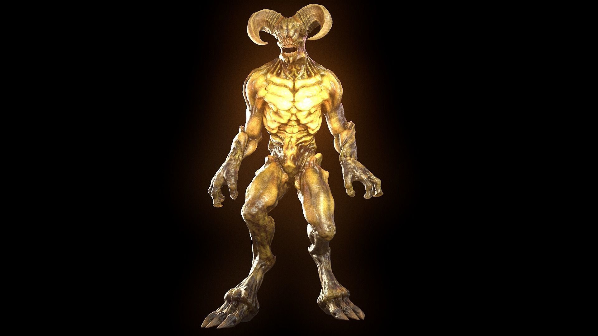 3D model Monster Executioner VR / AR / low-poly rigged animated | CGTrader