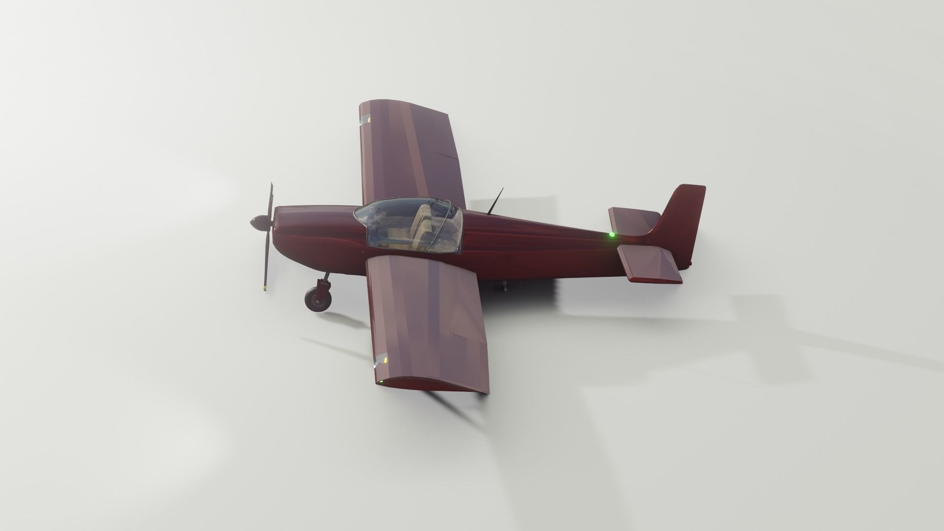 Light Sport Aircraft Zenith CH 650 3D model animated | CGTrader