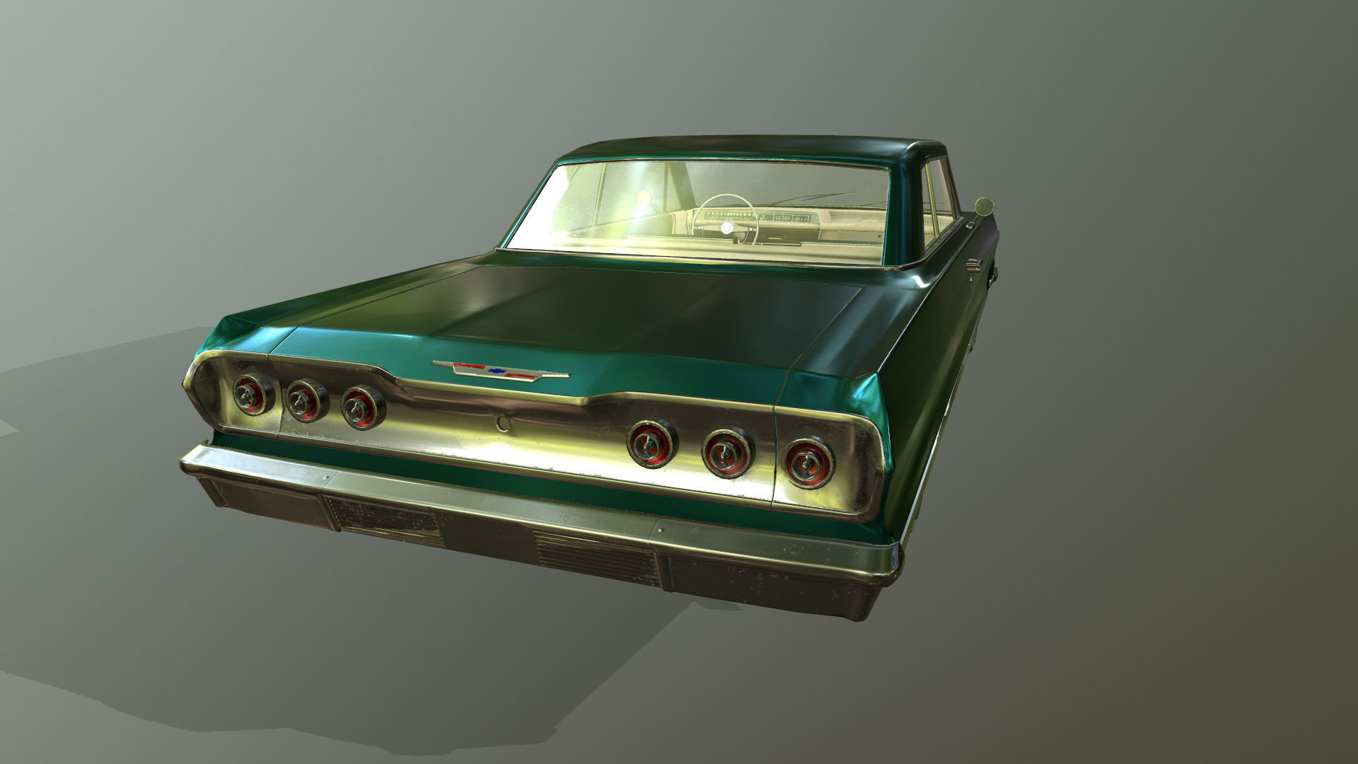3D model Chevrolet Impala 1963 VR / AR / low-poly | CGTrader