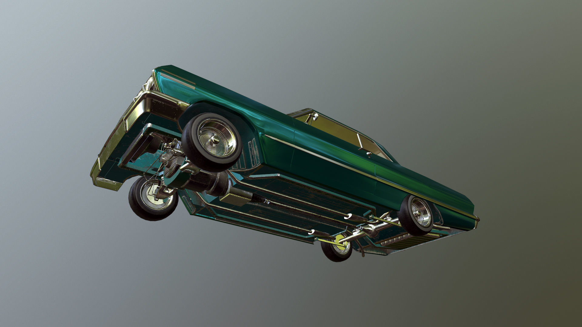 3D model Chevrolet Impala 1963 VR / AR / low-poly | CGTrader