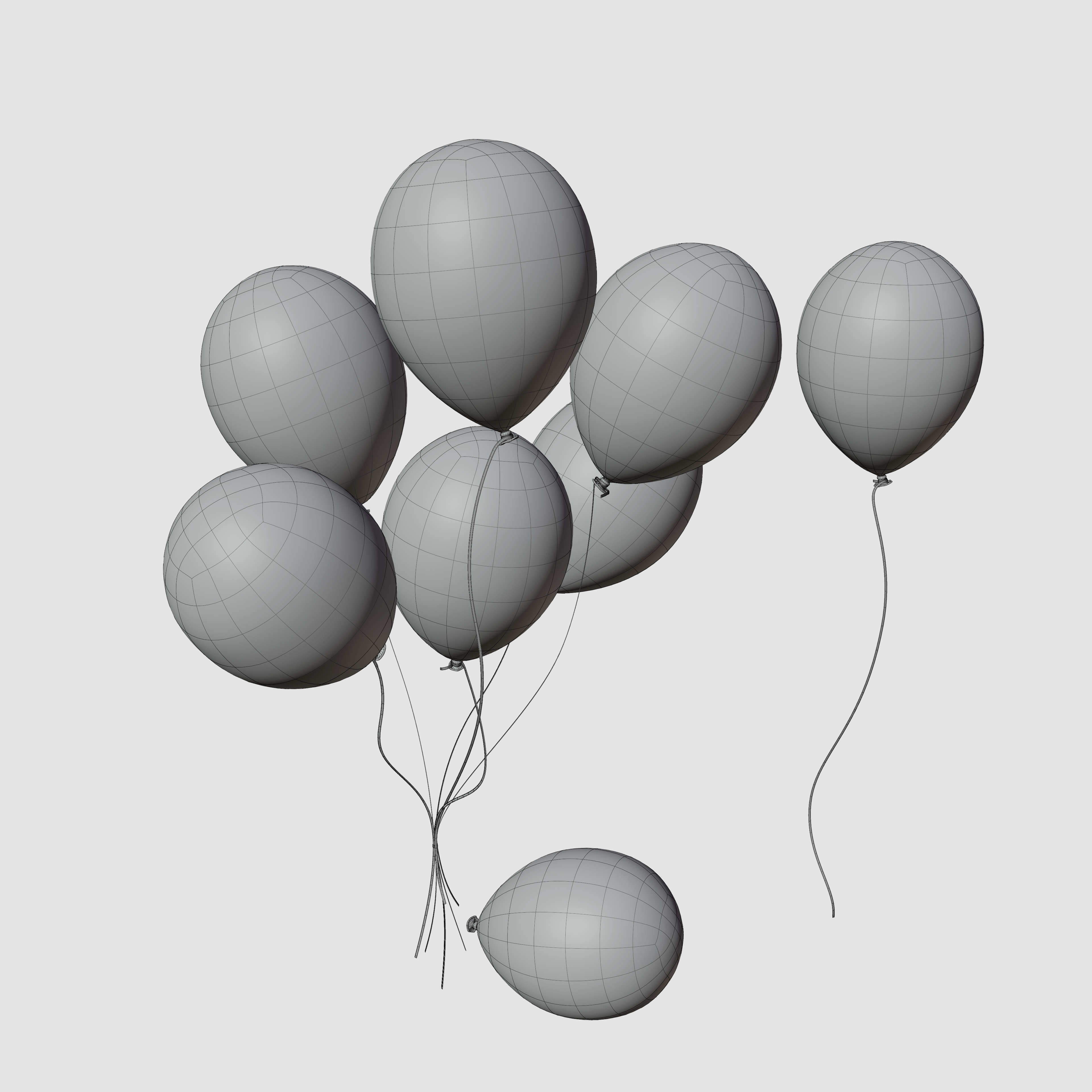 Balloon balloons 3D model | CGTrader