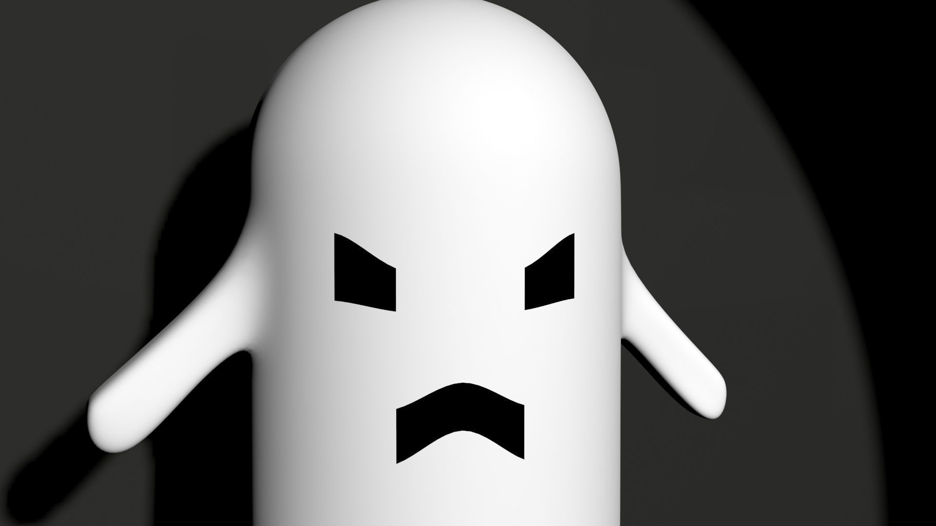 3D model Low Poly Ghost - Animated VR / AR / low-poly | CGTrader