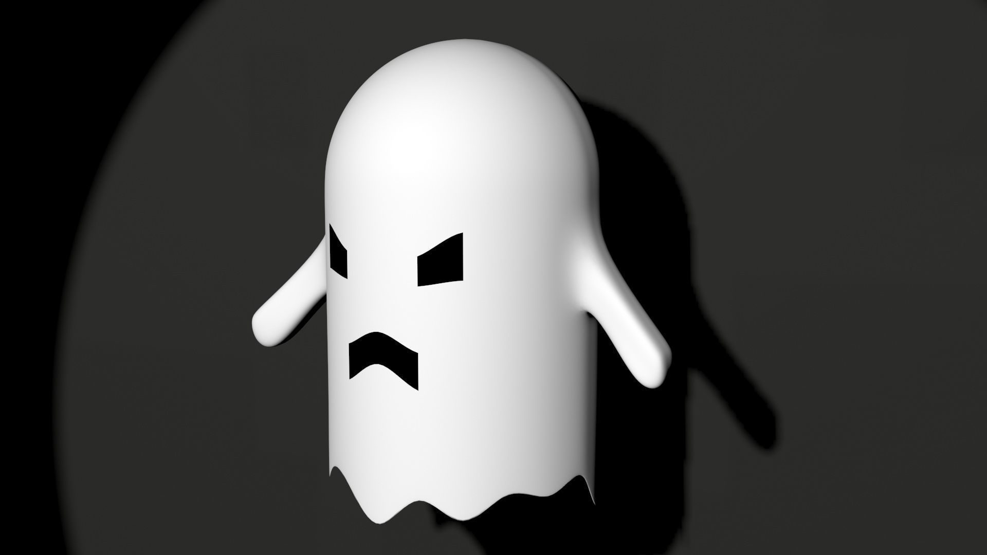 3D model Low Poly Ghost - Animated VR / AR / low-poly | CGTrader