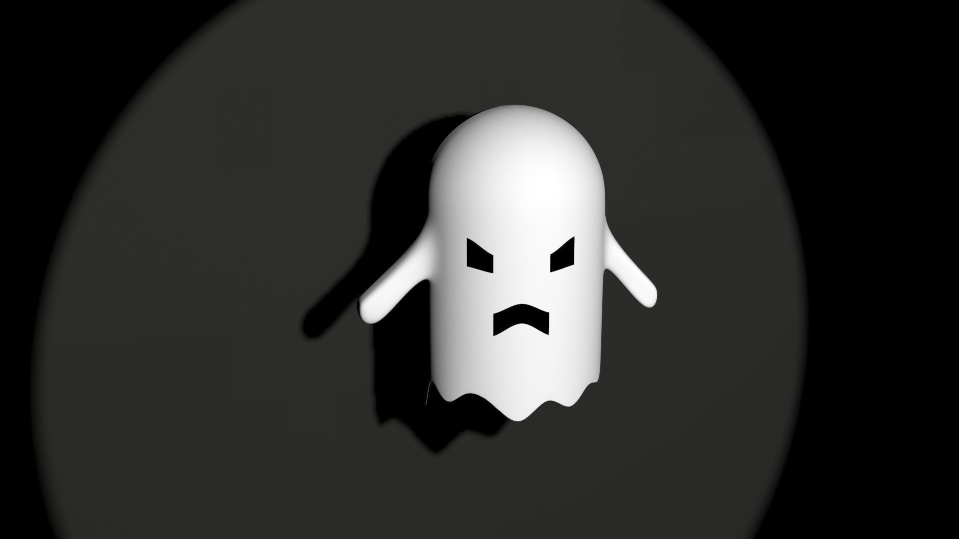 3D model Low Poly Ghost - Animated VR / AR / low-poly | CGTrader