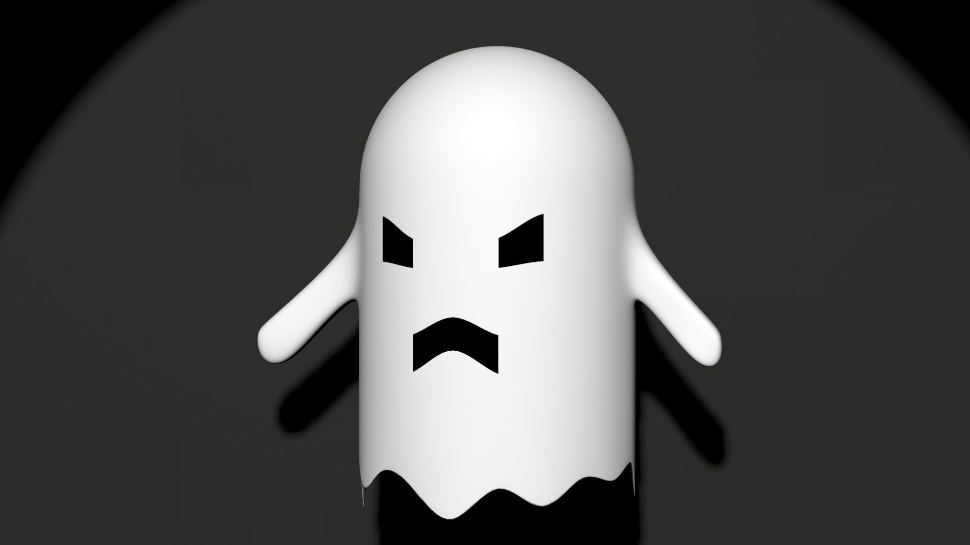 3D model Low Poly Ghost - Animated VR / AR / low-poly | CGTrader
