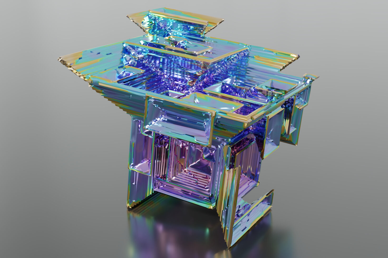 Bismuth Crystals 3D model | CGTrader