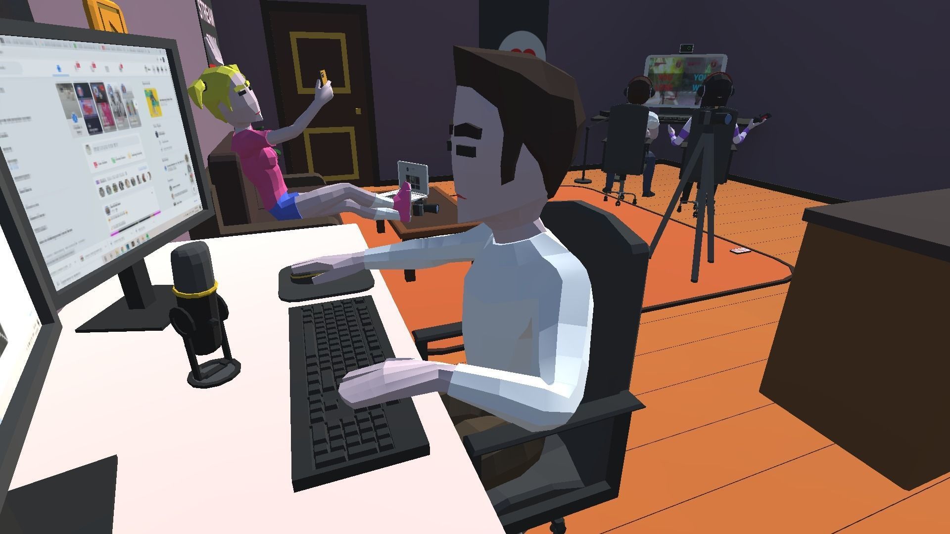 3D model 9t5 Low Poly Streamers VR / AR / low-poly rigged | CGTrader