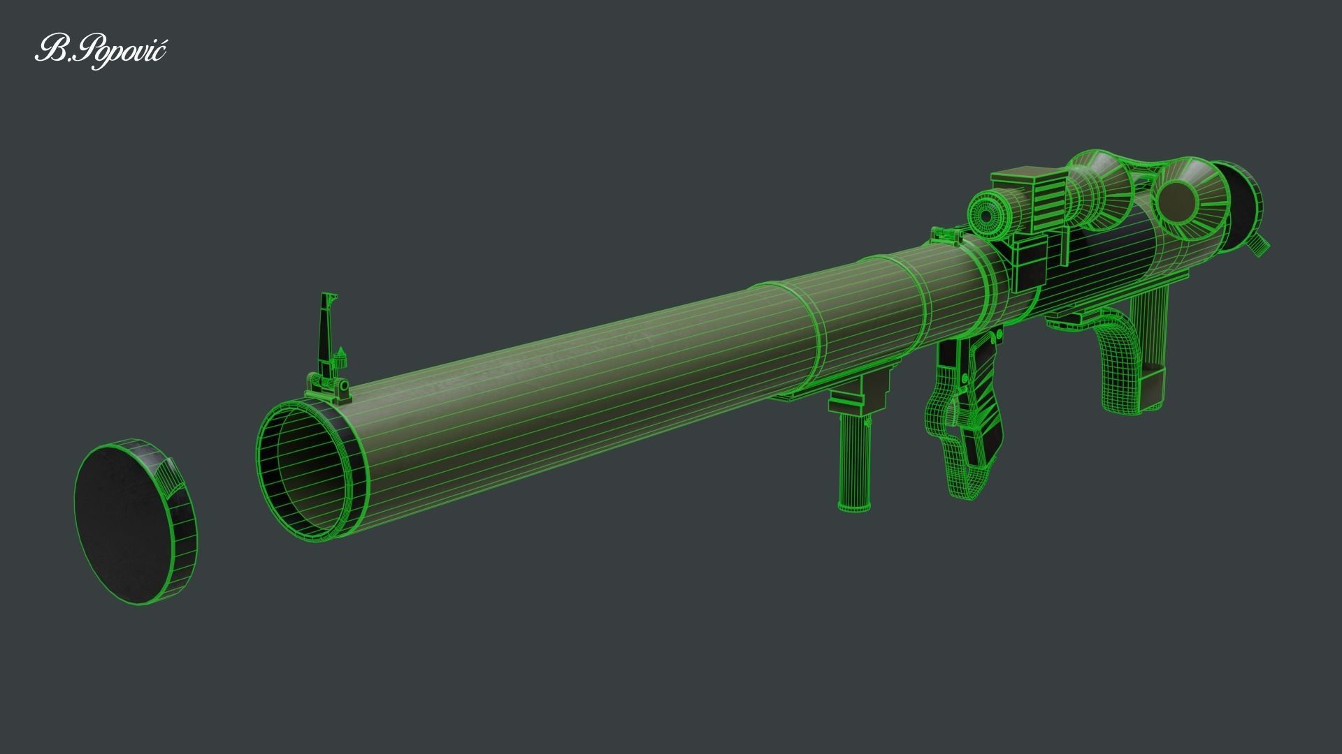 M79 Osa Rocket Launcher 3D model | CGTrader