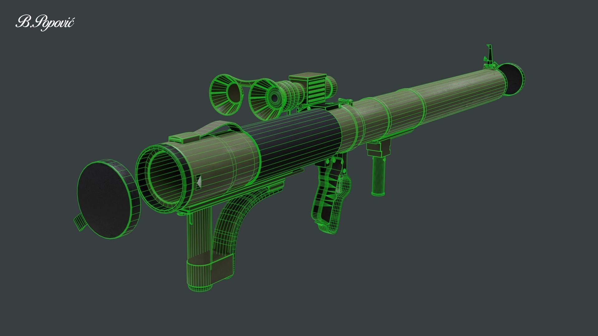 M79 Osa Rocket Launcher 3D model | CGTrader