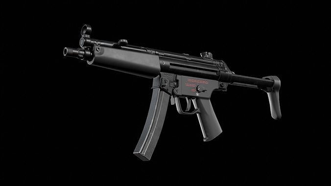 3D model MP5 - Customizable VR / AR / low-poly | CGTrader