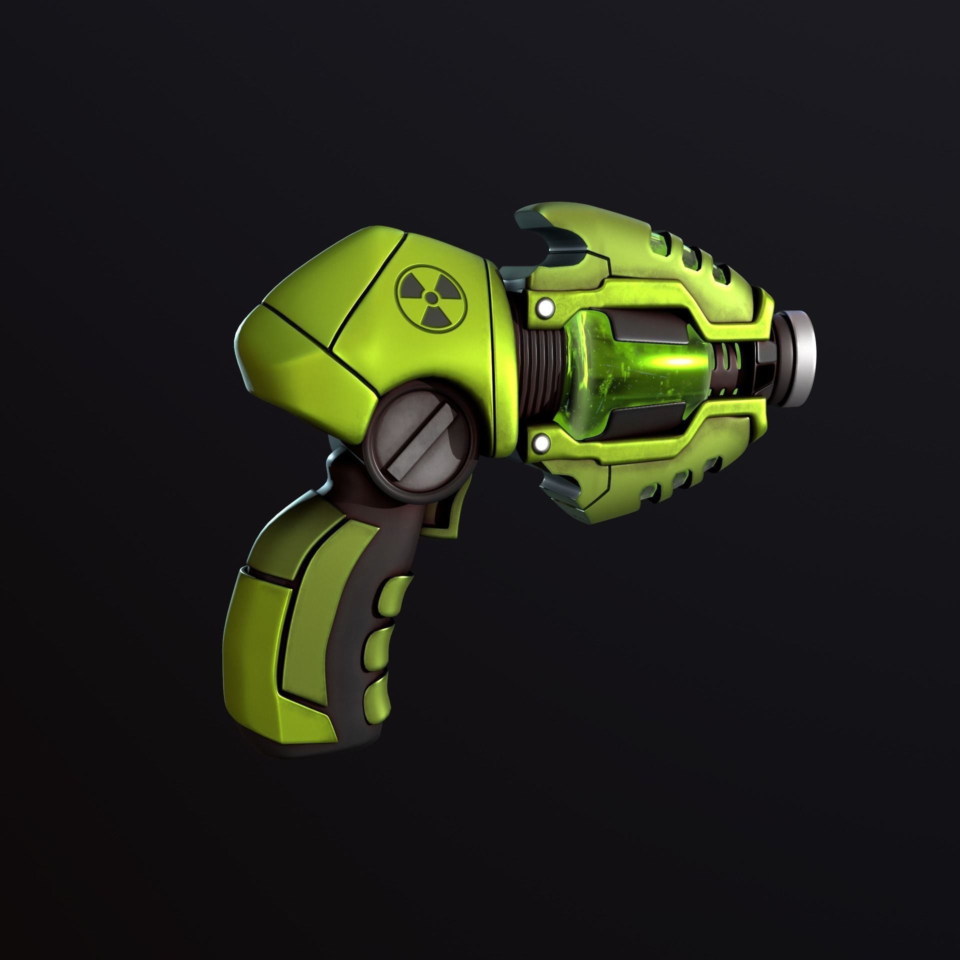 Sci-Fi Gun - Nuclear 3D model | CGTrader