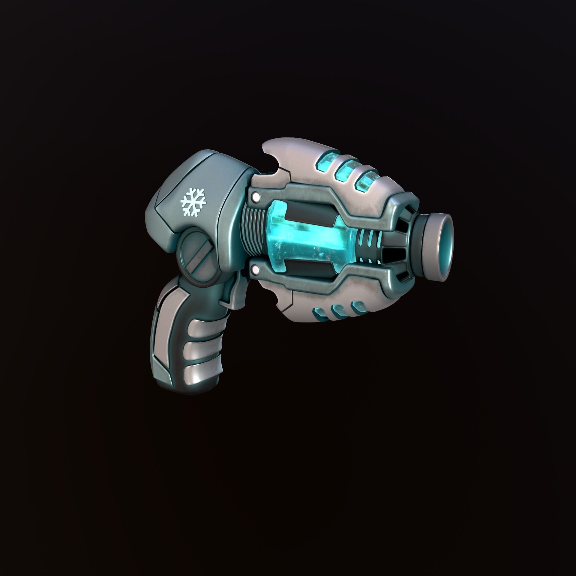 3D model Sci-Fi Gun - Ice VR / AR / low-poly | CGTrader