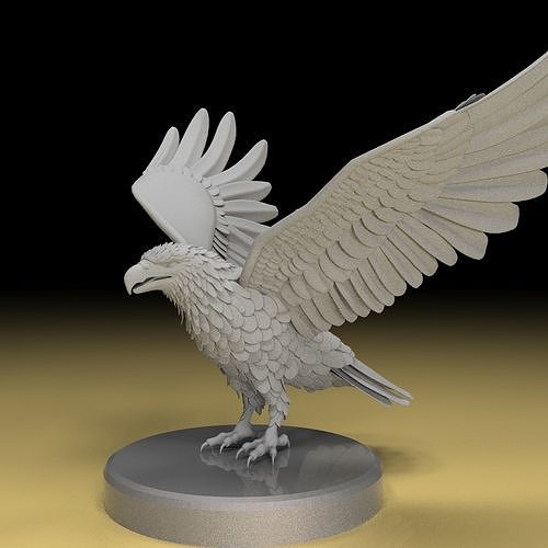 Eagel 3D model high quality obj stl file 3D model 3D printable | CGTrader