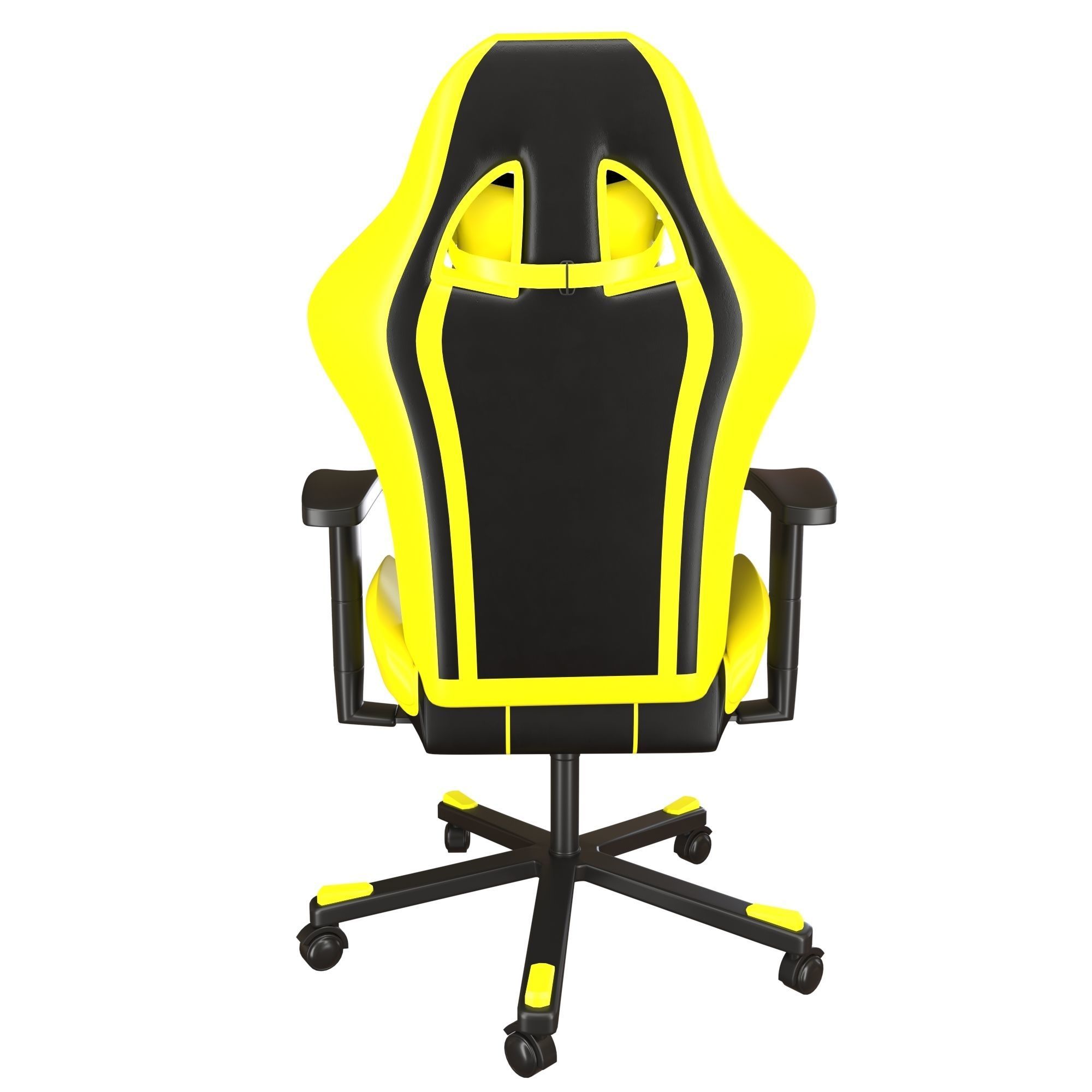 dx racer yellow 3D model | CGTrader