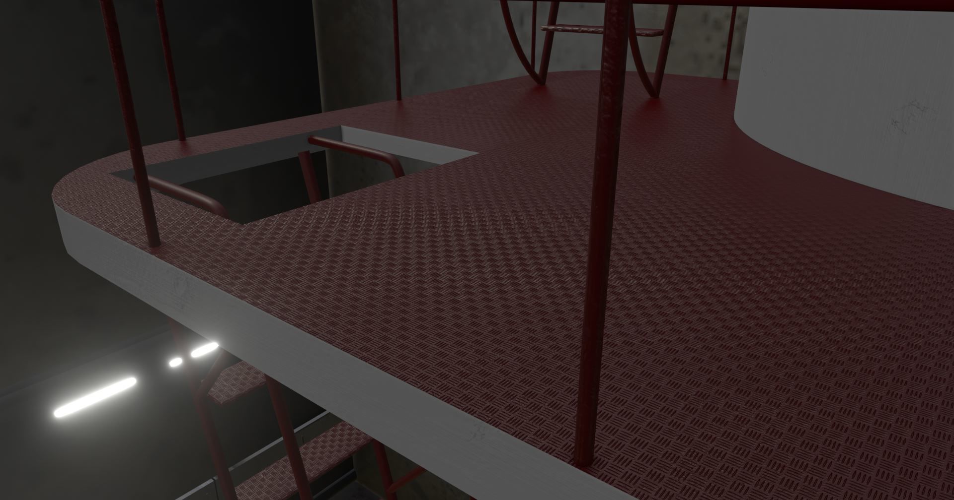 RBMK-1000 Nuclear Reactor Central Hall And Refueling Machine 3D model ...