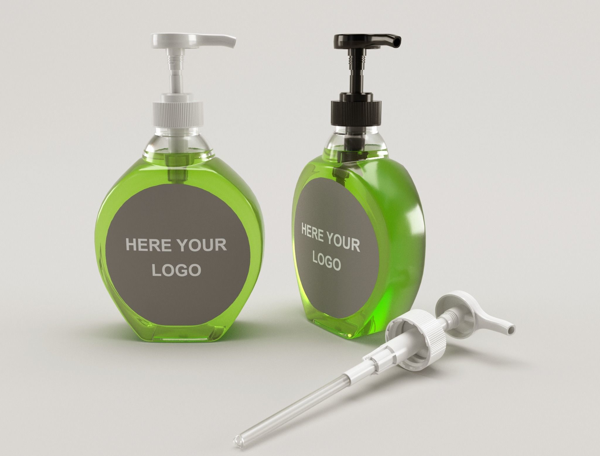 plastic liquid dispenser bottles 3D model | CGTrader