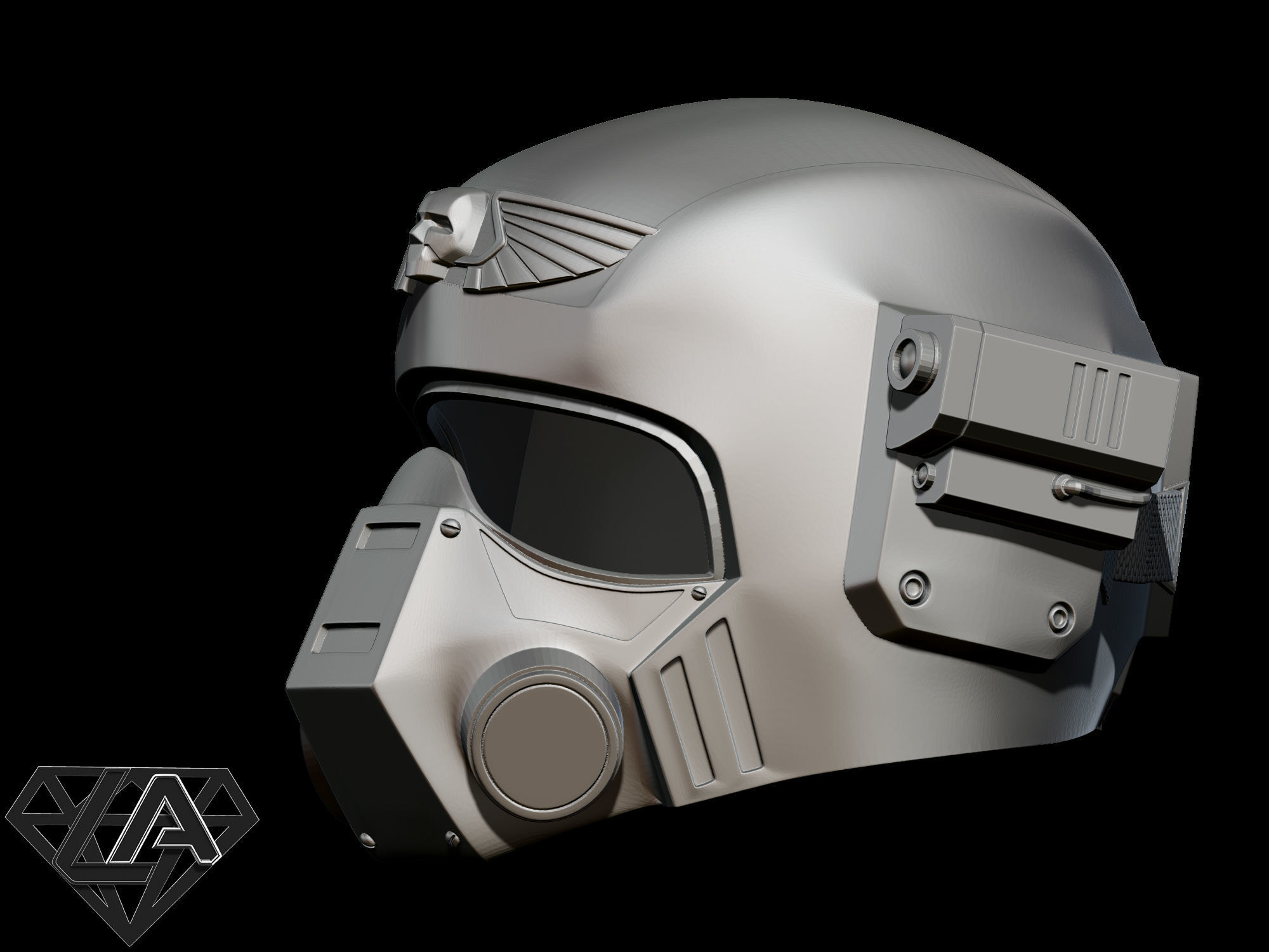 Warhammer cadian helmet v2 3D model 3D printable | CGTrader