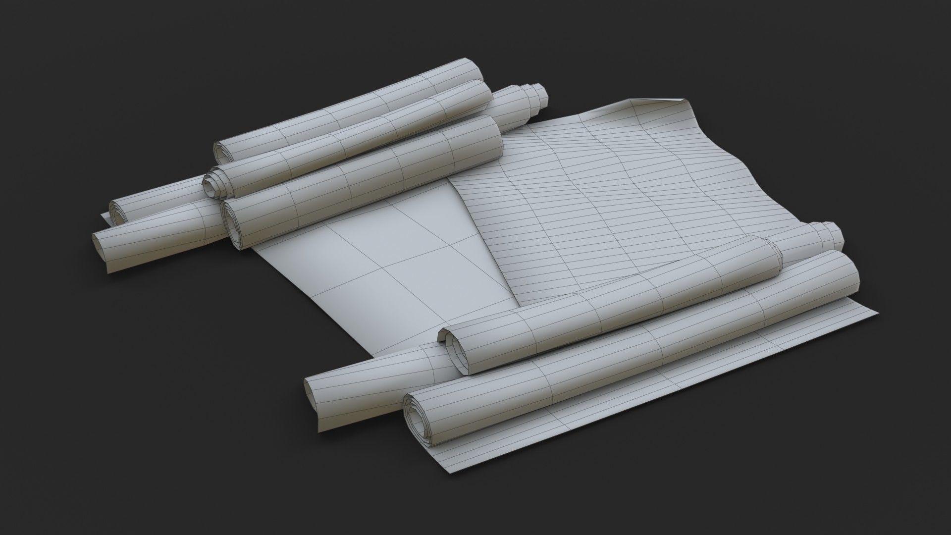 3D model Old Parchment VR / AR / low-poly | CGTrader