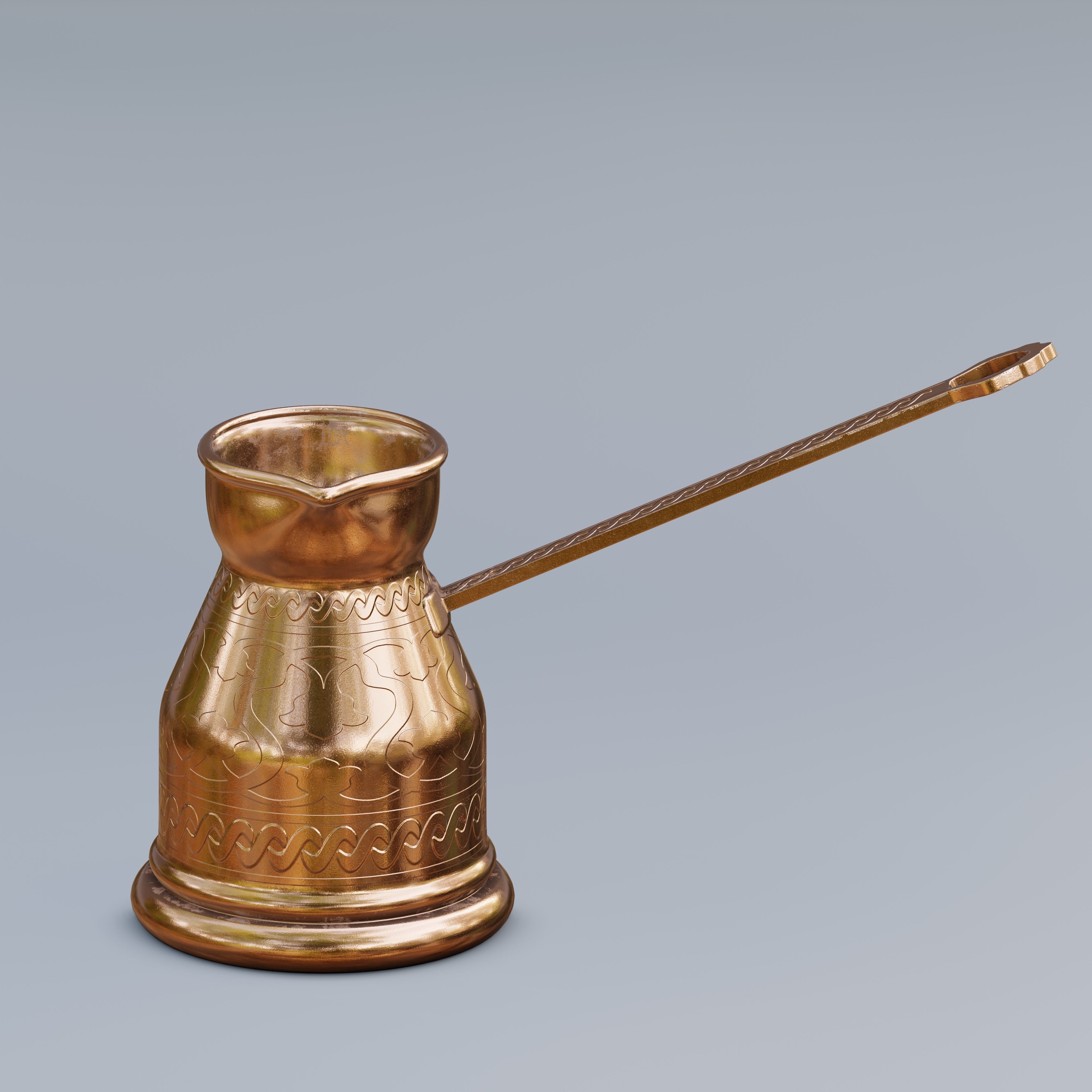 Traditional Turkish coffee pot 3D model | CGTrader
