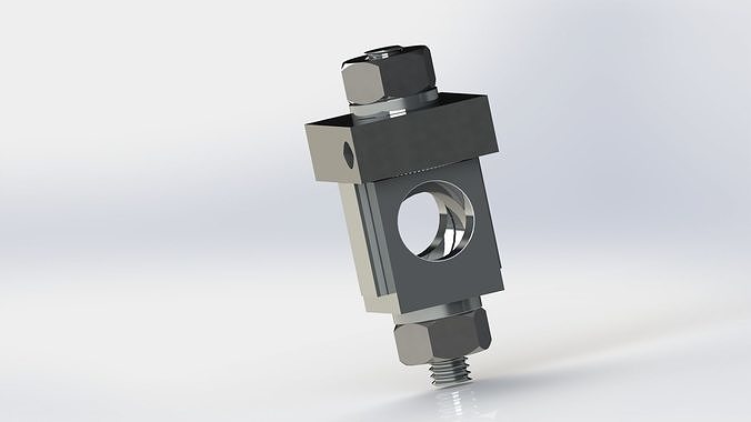 Mechanical clamp model 3D model rigged | CGTrader