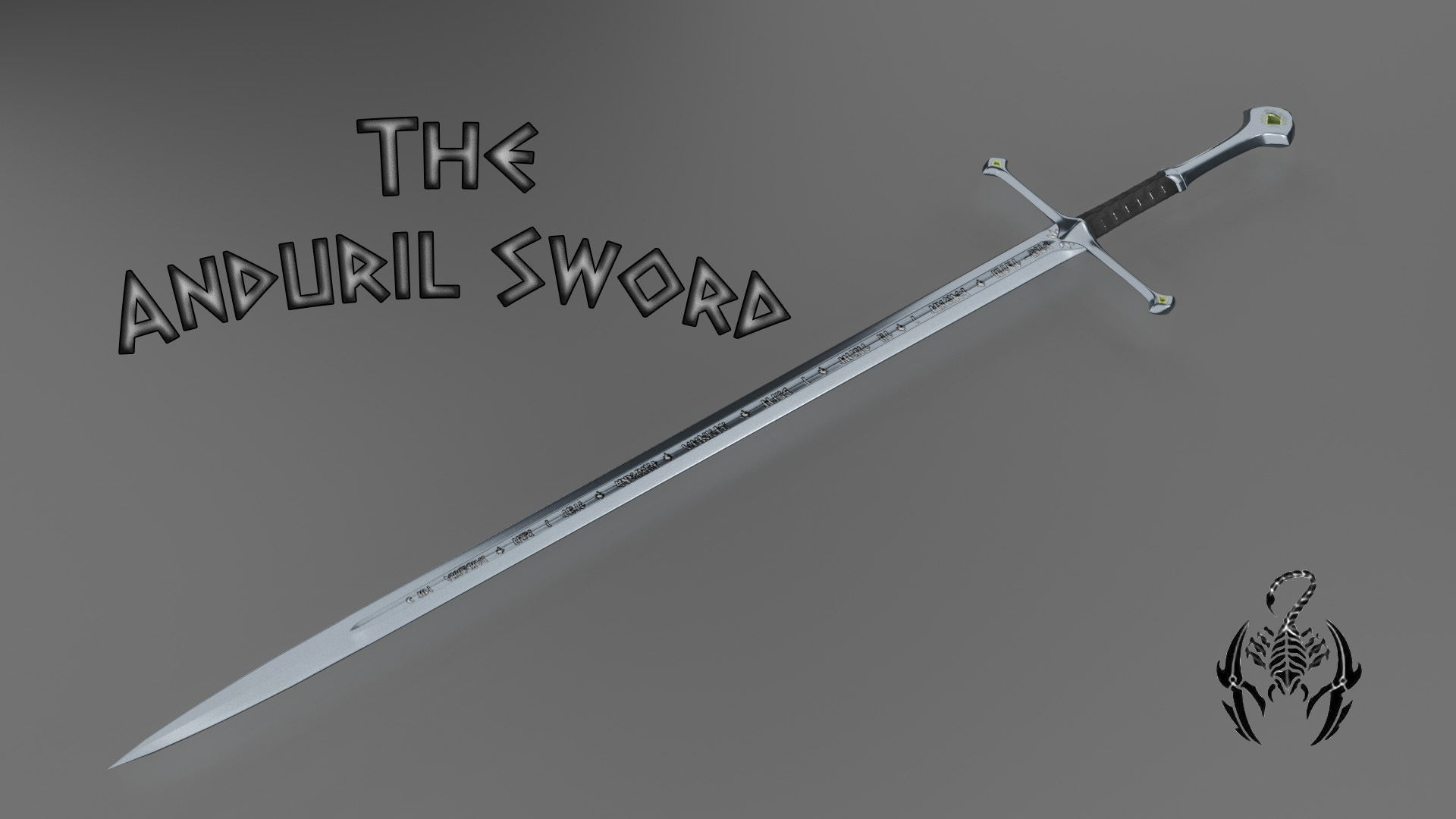3D The Anduril Sword | CGTrader
