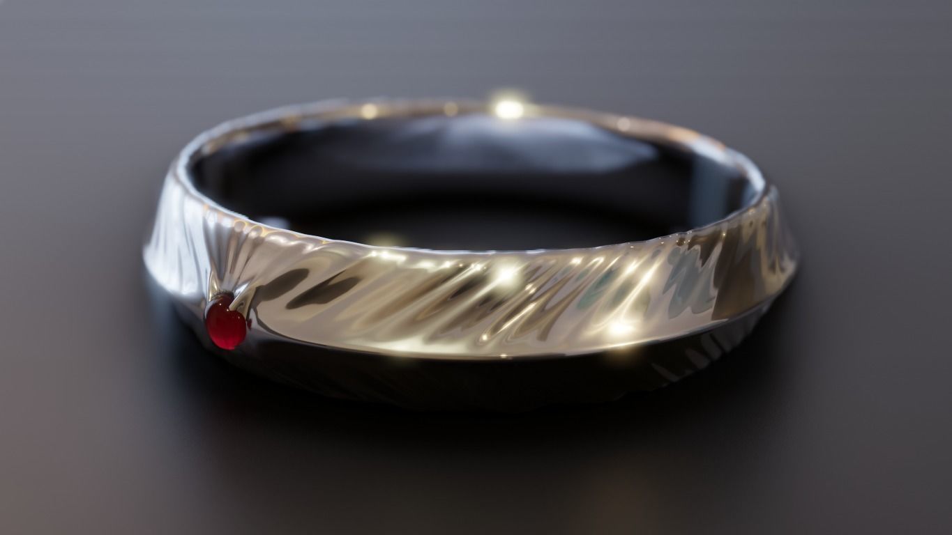 Silver Ring 3D model | CGTrader