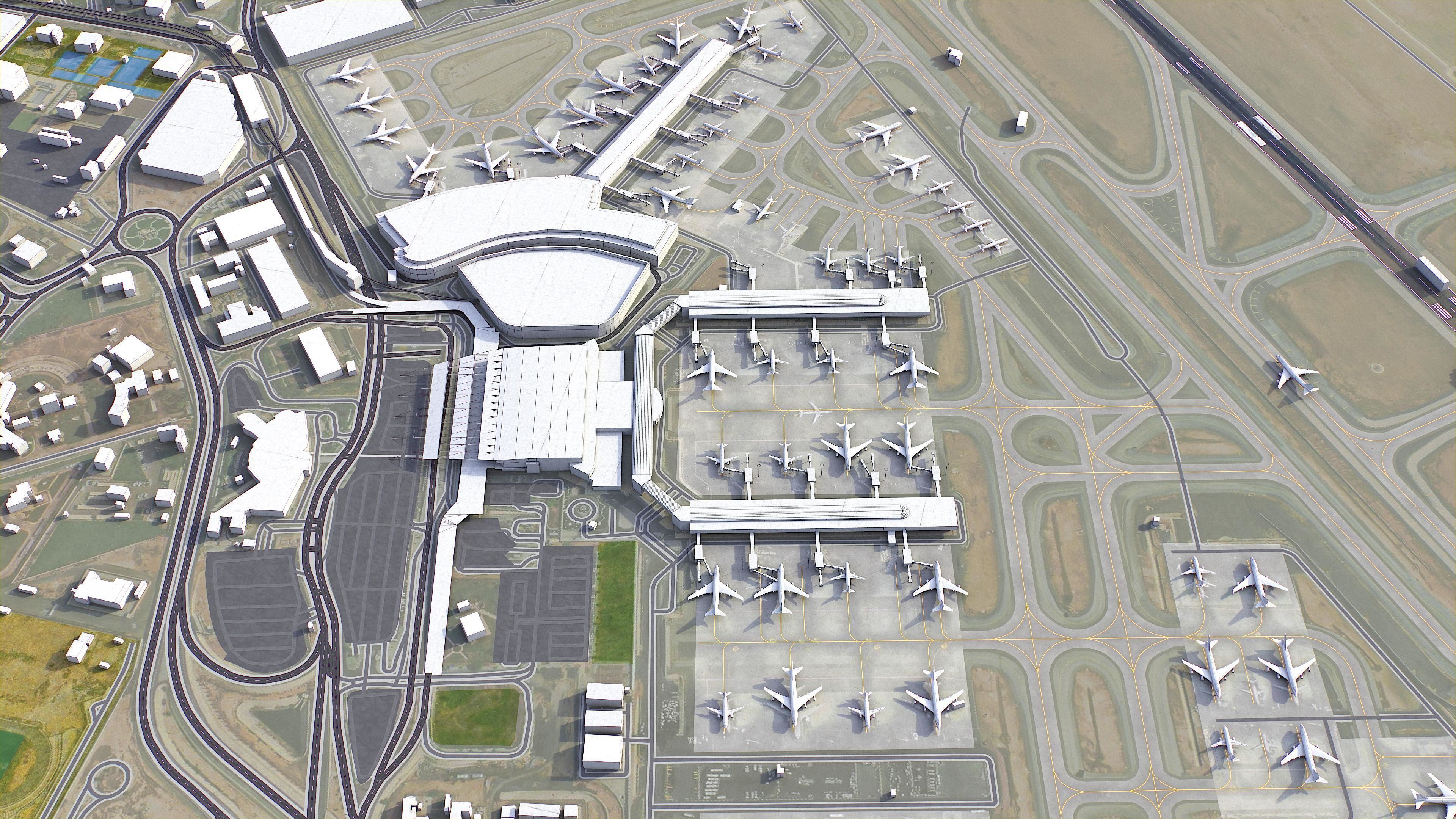 3D model Cairo Airport VR / AR / low-poly | CGTrader