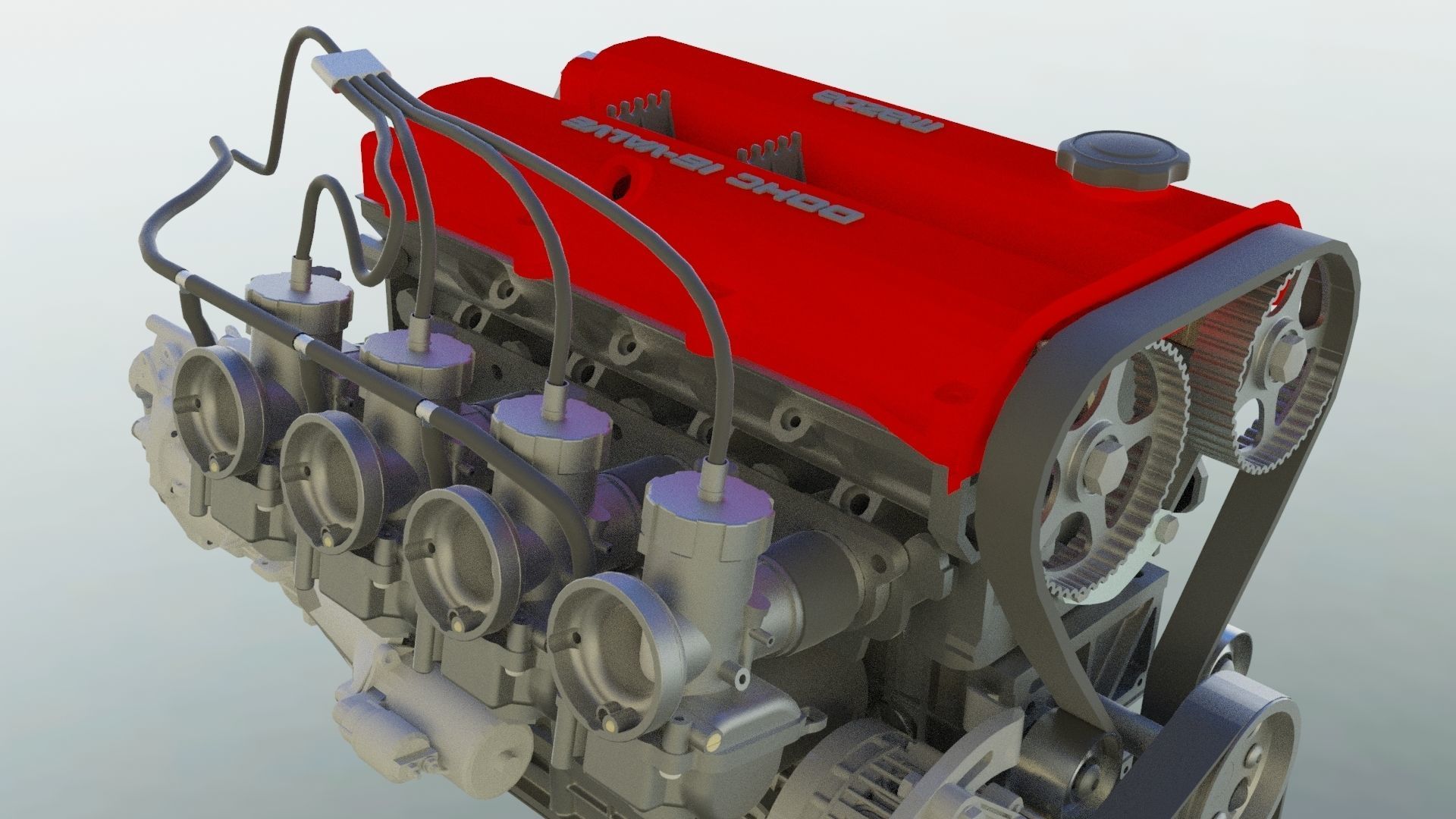 Mazda BPZE Engine 4 cylinder 16v mx5 3D model | CGTrader