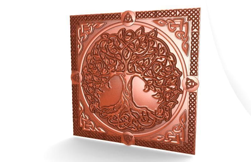 Celtic tree of life CNC 3D model 3D printable | CGTrader