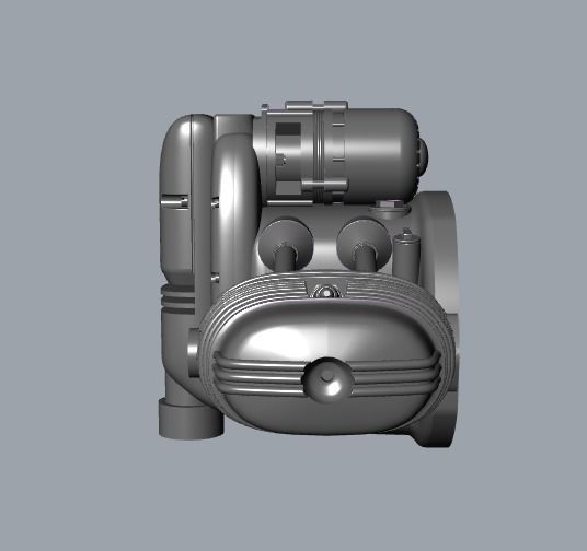 URAL motorcycle engine 3D model 3D printable | CGTrader